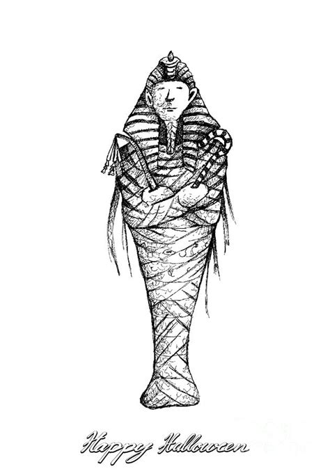 Ancient Egypt Mummies Drawings
