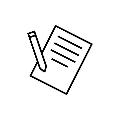 Write Icon Vector Notes Illustration Sign Writer Symbol Notebook Logo 22445035 Vector Art At