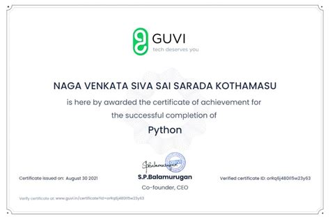 N V S S Sarada Kothamasu On Linkedin Guvi Python Pythonprogramming Python3