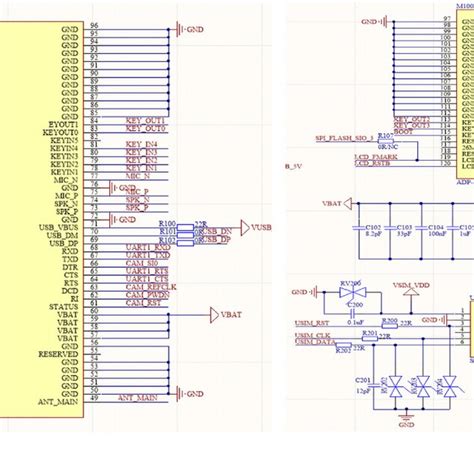 Schematic Diagram Of 4g Communication Module A L610 Chip Circuit And