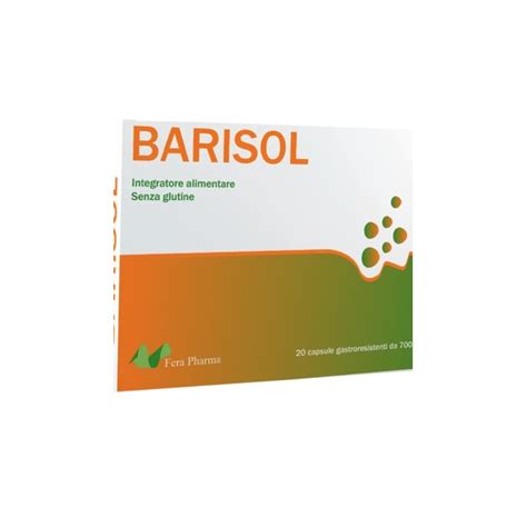 Fera Pharma Barisol Integratore 20 Capsule Gastroresistenti Para