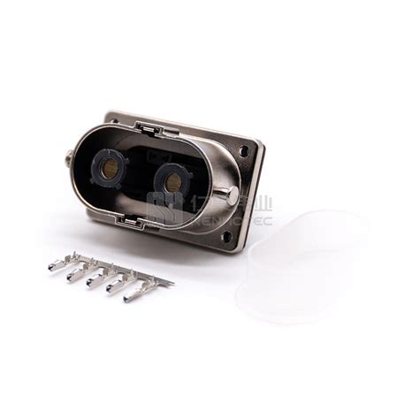 2 Pos High Power Electric Vehicle Connector Socket 125a Busbar φ65