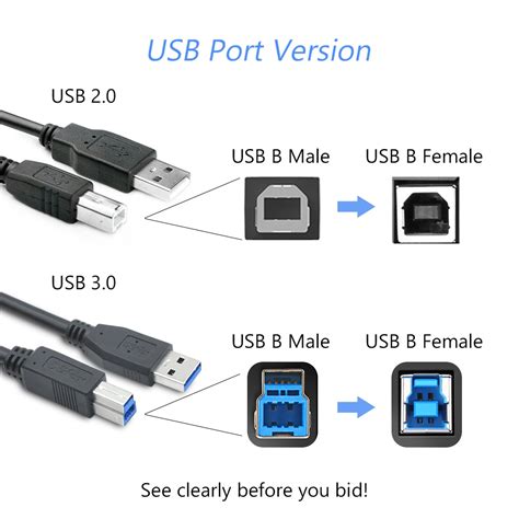 Usb Print Cable Usb Type A To B Male To Male P Grandado