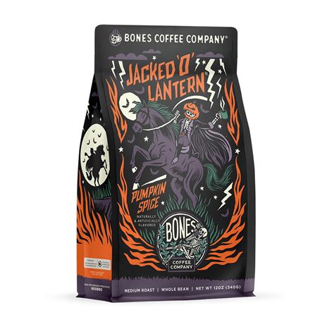 Bones Coffee Company Jacked O Lantern Ground Coffee Beans
