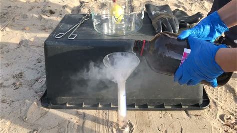 Pouring The Superacid Youtube