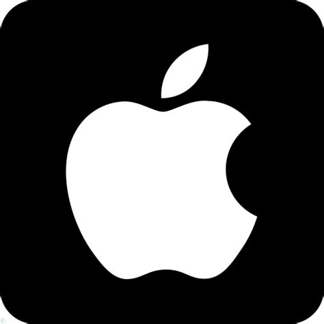 دانلود آیکون اپل استایل توپر مشکی با فرمت Png