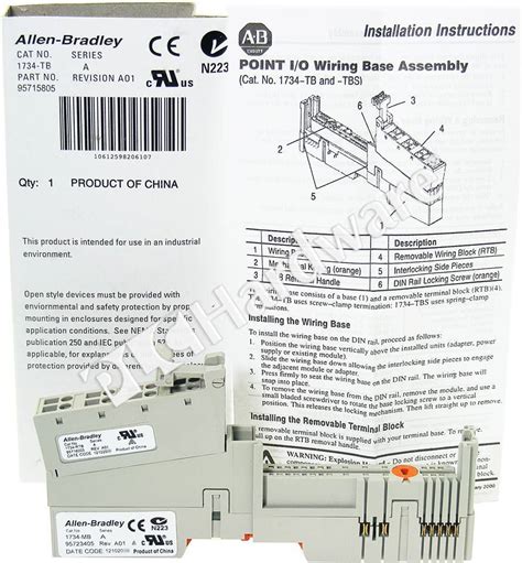 Plc Hardware Allen Bradley 1734 Tb Series A Surplus Open Pre Owned
