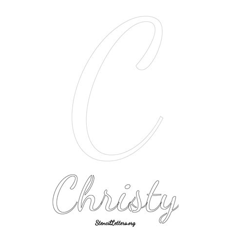 Christy Free Printable Name Stencils With 6 Unique Typography Styles