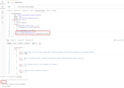 Postman Getting Count Of Elements In The Api Response Before Making