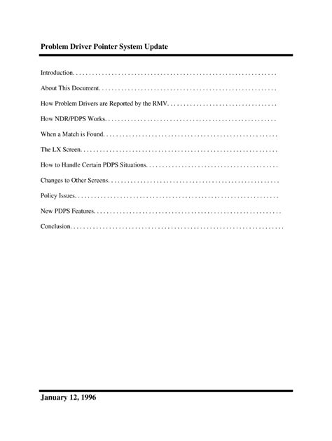 Fillable Online Problem Driver Pointer System Update Fax Email Print Pdffiller
