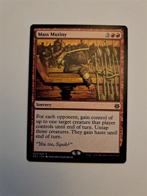 Mtg Mass Mutiny Explorers Of Ixalan 2747 Regular Rare For Sale Online