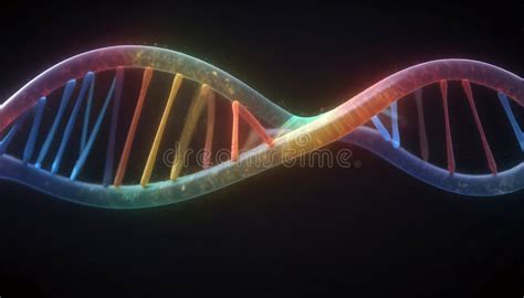 Illustrative Depiction Of Nucleic Acid Double Helix With Connected