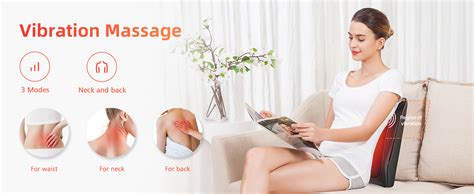 Comfier Back Massager With Heat Deep Tissue Shiatsu Neck