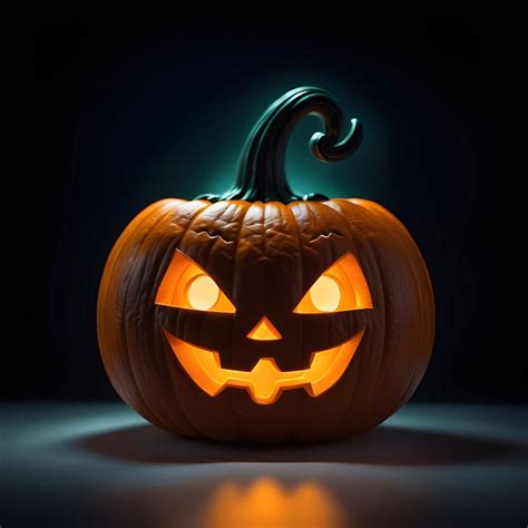 Premium Ai Image Jackolantern Glowing