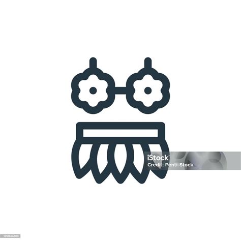 스커트 벡터 아이콘 스커트 편집 스트로크 웹 및 모바일 앱 로고 인쇄 매체에 사용하기 위한 프론티어 기호 얇은 선 그림 벡터 격리 된 윤곽선 도면입니다 0명에 대한 스톡