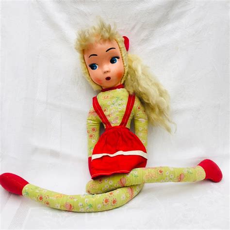 1960s Long Legged Doll Masked Face Doll Looby Loo Lucy Long Legs Polish Doll Etsy