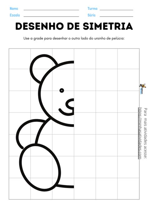 Atividades De Desenhos E Simetria Aprendendo Coordenação Motora Fina Ao