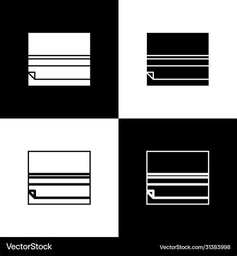 Rolling Paper Set Black And White Royalty Free Vector