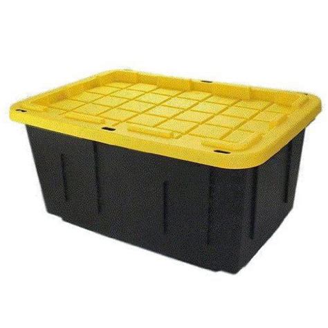 Black And Yellow Storage Bins