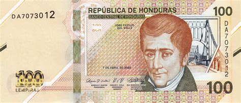 100 Lempiras Honduras Numista