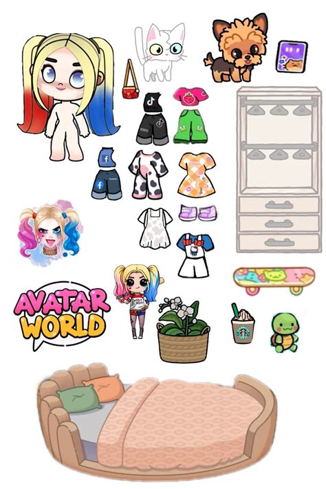 Avatar World Bambole Di Carta Scarabocchi Kawaii Kawaii