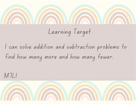 Hmh Into Math 1st Grade Module 7 Learning Targets Tpt