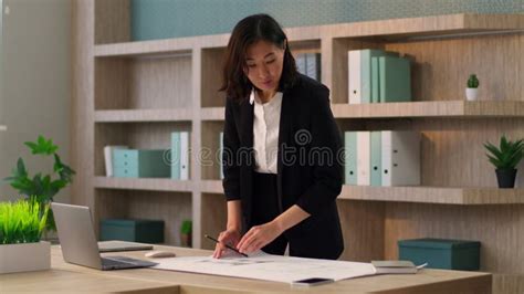 Asian Businesswoman Girl Employer Architect Planner Designer Study