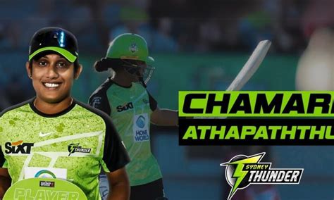 Chamari Signs Deal With Sydney Thunder For 3 Seasons Sri Lanka Mirror Right To Know Power