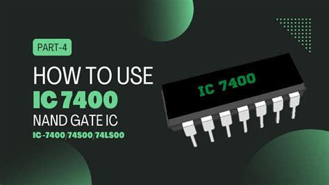 How To Use Nand Gate Ic 7400 Basics Of Ic 7400 Full Tutorial