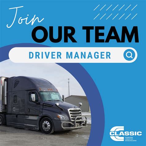 Were Looking For A Driver Manager Career Level Mid Level Education Level High School Diploma