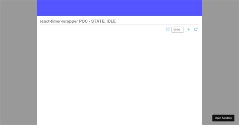 React Timer Wrapper Examples Codesandbox