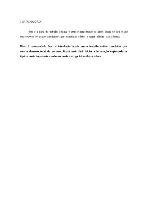 Modelo De Relatorio Simplificado