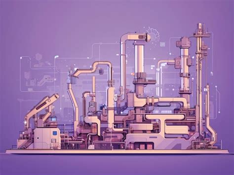 Premium Ai Image Industrial Technology Integration Communication