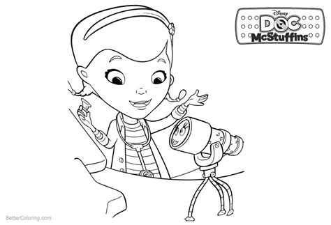 Doc Mcstuffins Coloring Pages Aurora And Dottie Free Printable Coloring Pages