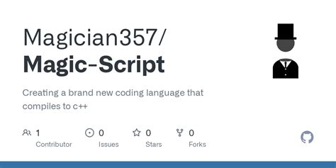 Github Magician357magic Script Creating A Brand New Coding Language