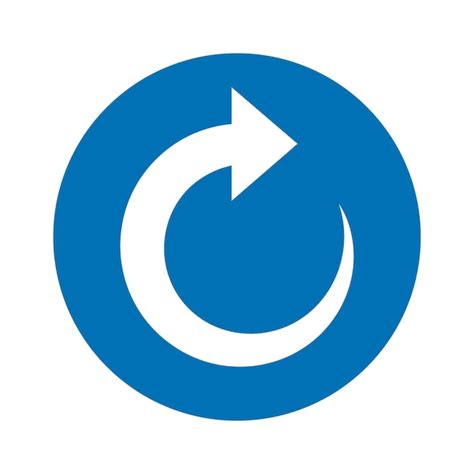 Premium Vector Right Rotation Sign