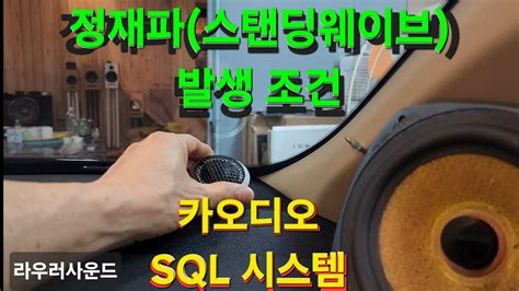 카오디오 Sql 시스템 정재파 스탠딩웨이브 발생 조건 3 3편 좋은 소리 위한 스피커 위치 3세대 더뉴카니발 작업 과정