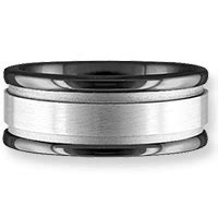 Triton Tungsten Carbide And Meteorite Wedding Band Ring Triton Jewelry
