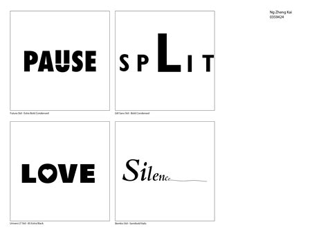 Typography Task 1 Exercise 1 And 2