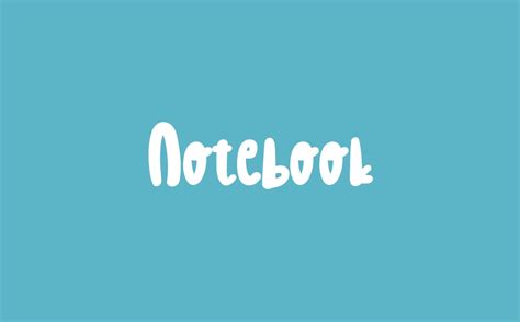 Notebook Free Font