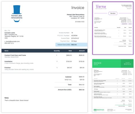 Wave Invoice Template