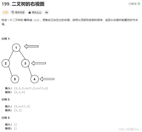 【算法速刷6100】leetcode —— 199二叉树的右视图 Csdn博客 【算法速刷6100】leetcode —— 199二叉树的右视图 Csdn博客