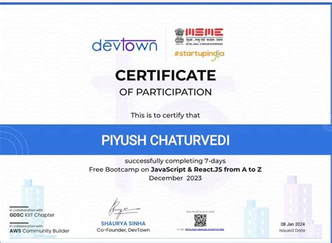 Piyush Chaturvedi On Linkedin Javascript Reactjs Devtown