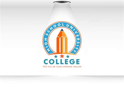 Logo Trisula Terisolasi Lambang Bulat Dengan Teks Dan Bintang Logo