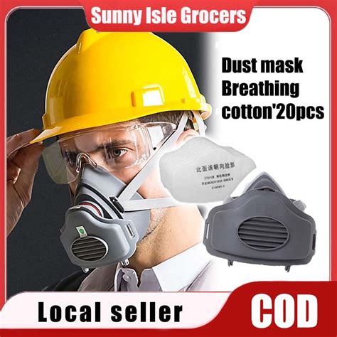 Dust Mask With High Efficiency Filter Silicone Half Mask Untuk Habuk