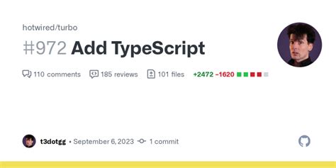 Add Typescript By T3dotgg · Pull Request 972 · Hotwiredturbo