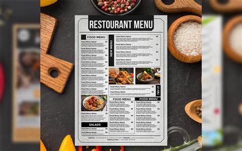 Classic Restaurant Menu Template 295359 Templatemonster