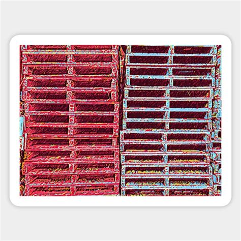 Tuscan Pallet Stack Red Sticker Teepublic