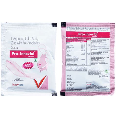 Pro Innovfol Sachet Sugar Free Buy Sachet Of 100 Gm Granules At Best
