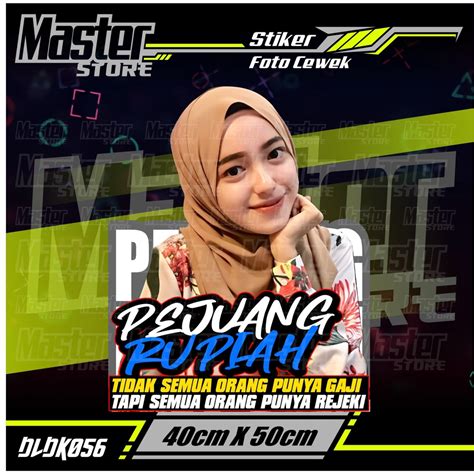 Jual Stiker Cewek Vector Cewek Hijab Sticker Decal Mobil Motor Sticker